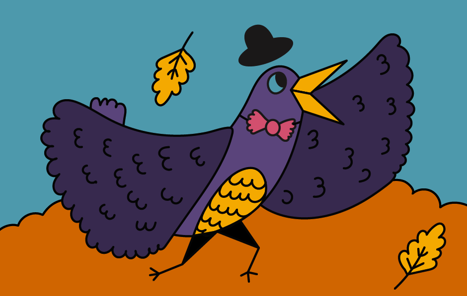 Vrána · Pigy.cz · pohádkové rádio · hry · omalovánky · zábava pro děti