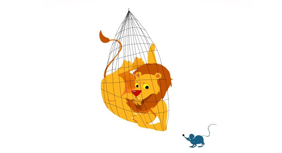 Bajky od Huga: Jak lev s myší dobře pochodil · Pigy.cz · pohádkové ...